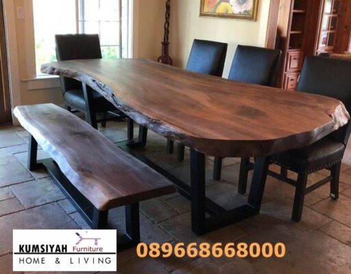 Meja Kayu Besar Elegan Jual Murah