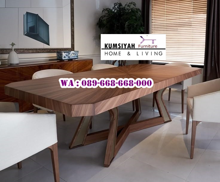 Meja Makan Kayu • Kumsiyah Furniture
